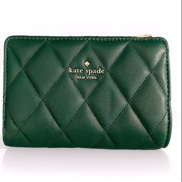 kate spade | Bags | New W Tag Kate Spade Quilted Leather Compact Wallet ...